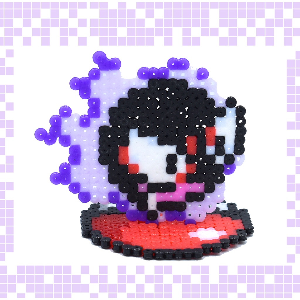 Ghastly Pokemon Figura Pixel Art Bead Perler Acompanha Base Pokebola ...