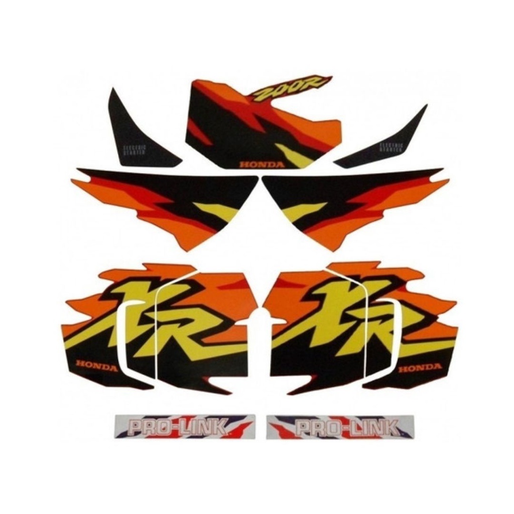 Kit Faixas Adesivos Xr200 97 Vermelha | Shopee Brasil
