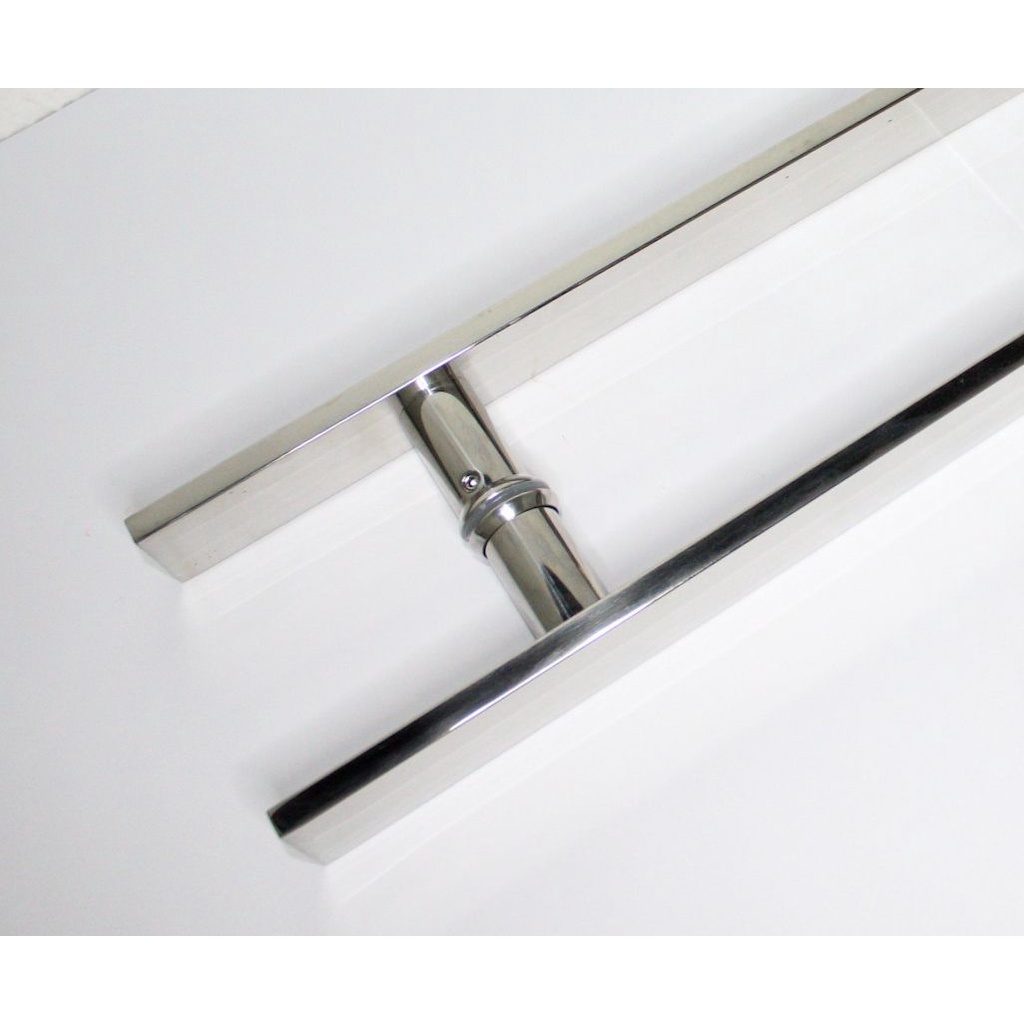 Puxador Barra Chata Aço Inox 304 Polido 120 cm Portas Pivotantes ...