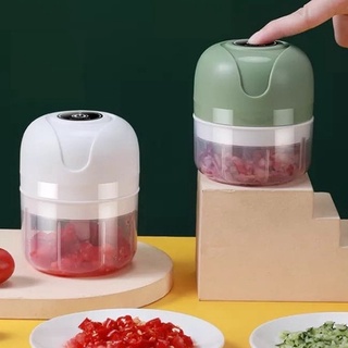 Mini Processador Elétrico de Alimentos Portátil com 3 lâminas de aço ...