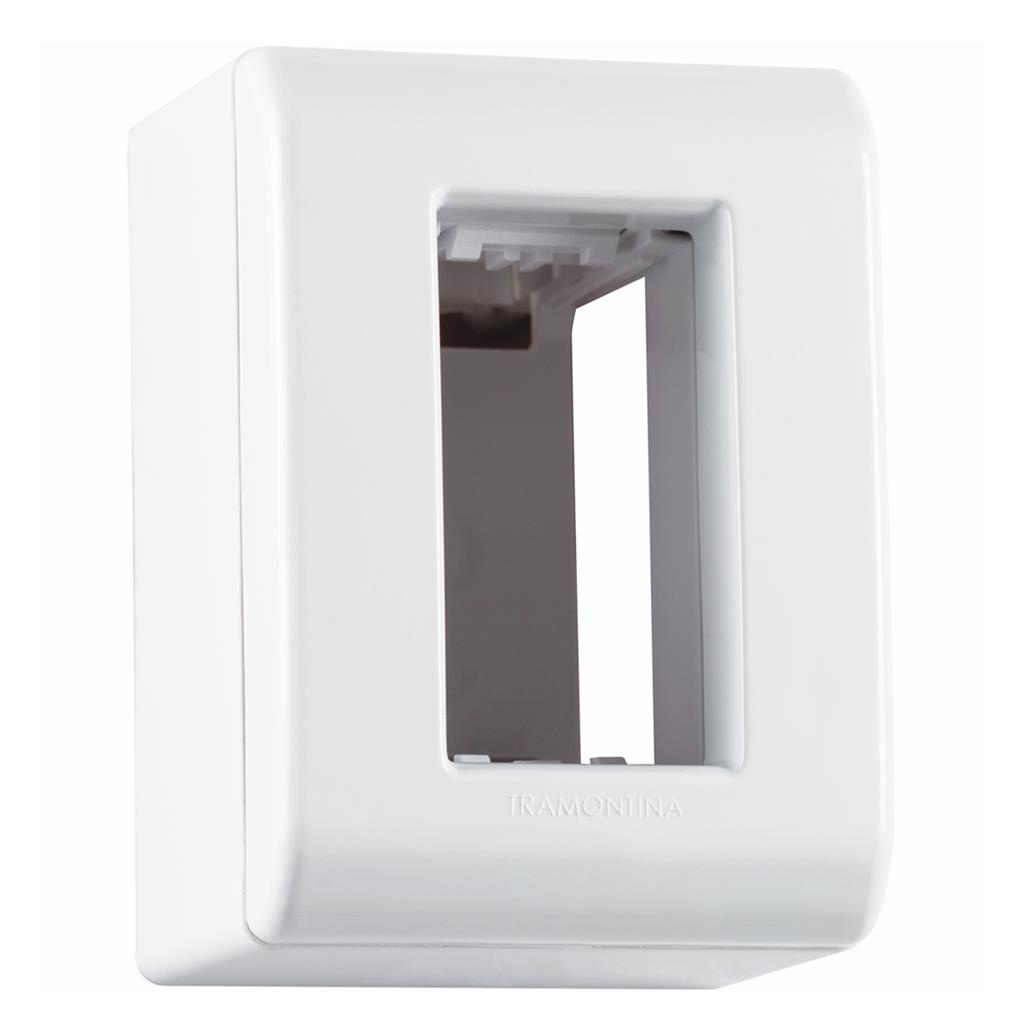 Caixa Sobrepor Lizflex Para 1 Modulo Branco Tramontina | Shopee Brasil