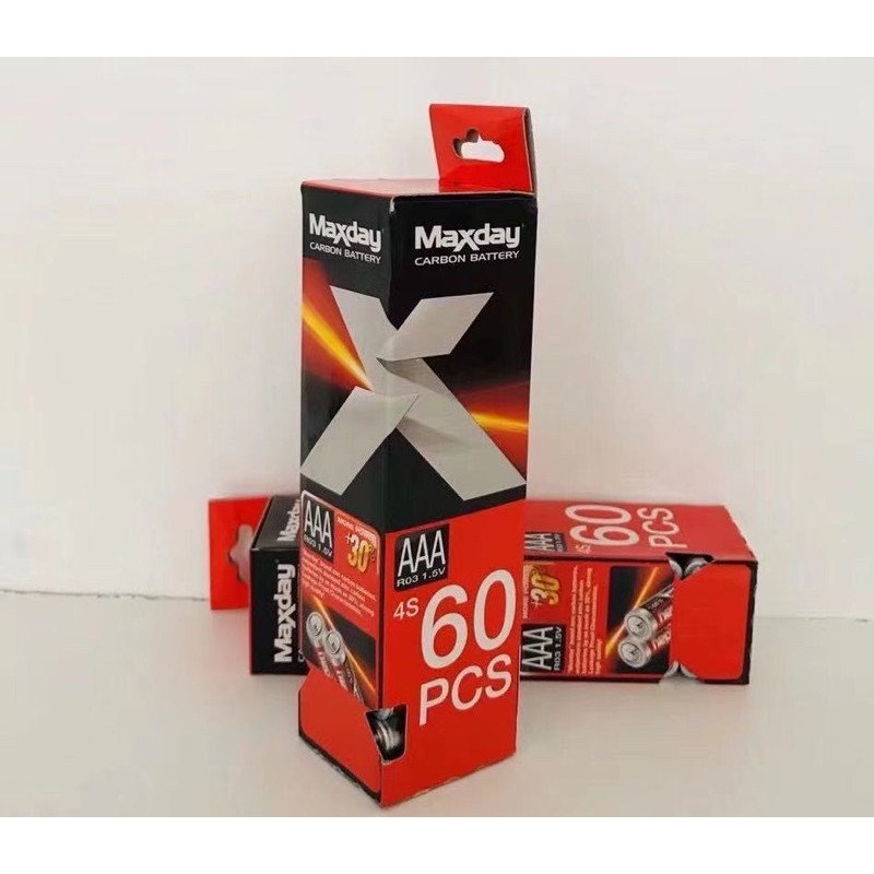 Pilha Palito Maxday AAA 1,5v/+30% eficiente caixa com 60 Unidades | Shopee Brasil