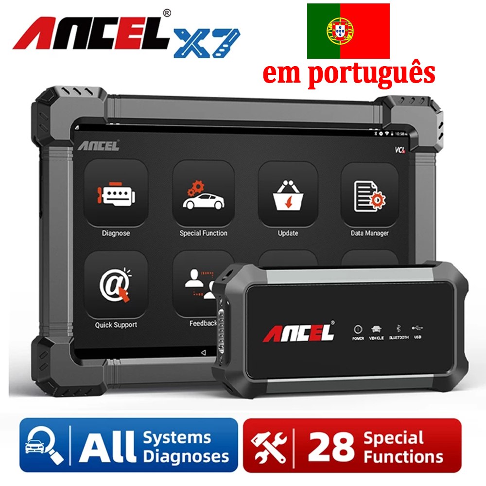 Ancel X7 OBD2 Automotive Scanner Bluetooth Wifi Professional OBDFull ...