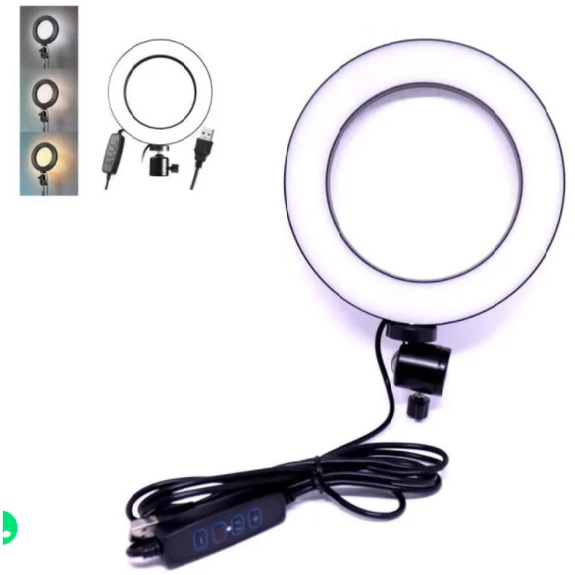 Luz Iluminador Ring Light 6 Polegadas 72 Led Knup Kp-pl16 | Shopee Brasil