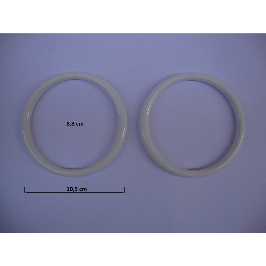 Argola Plástica Branca N° 100 Artesanato 24 Un | Shopee Brasil