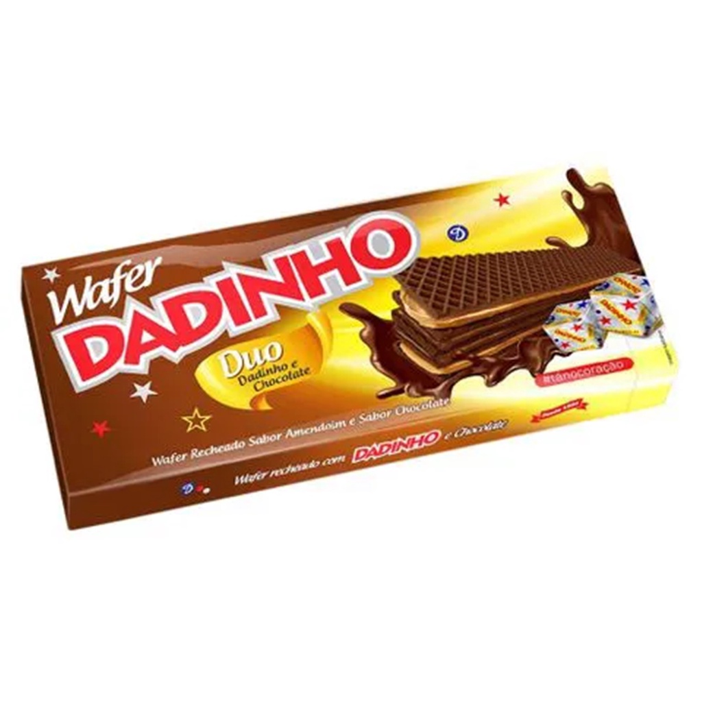 Wafer Dadinho Duo 90g - Dizioli | Shopee Brasil
