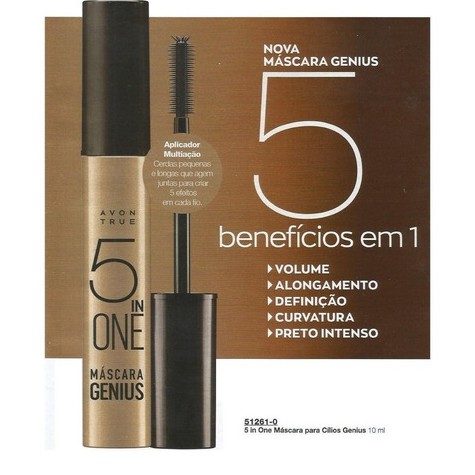 Máscara para Cílios Avon Genius Multibenefícios - 7ml | Shopee Brasil