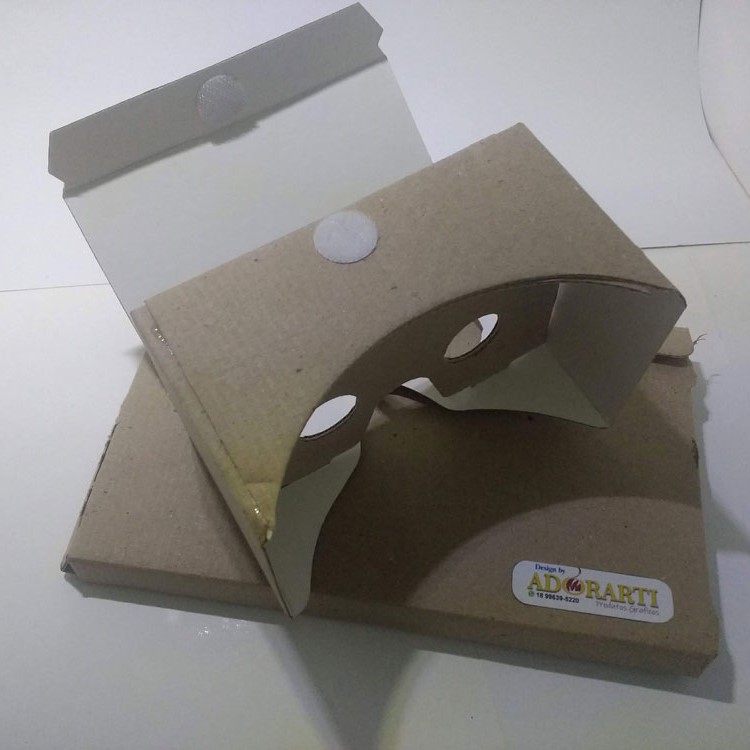 kit de 10 unidades de Google Cardboard 3.0 MODELO PADRAO PARDO SEM LOGO ...