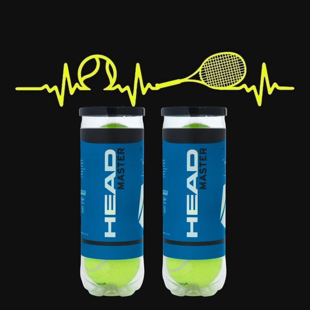 BOLA DE TENIS HEAD MASTER PACK COM 2 TUBOS | Shopee Brasil