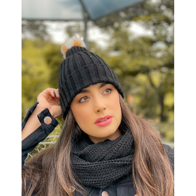 Kit Touca + Cachecol Gola de Lã Moda Lançamento | Shopee Brasil