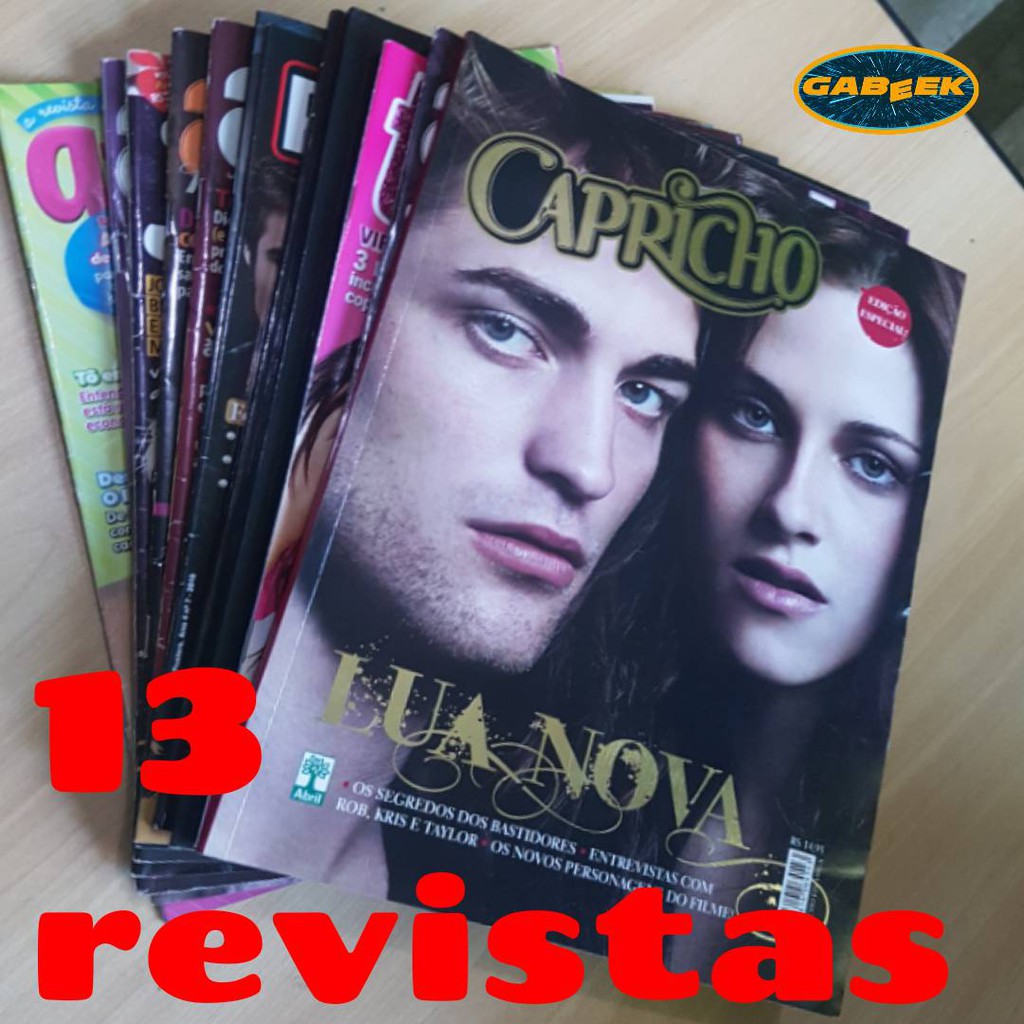 Coleção REVISTAS Atrevida , Capricho e Toda Teen sobre Crepúsculo ...