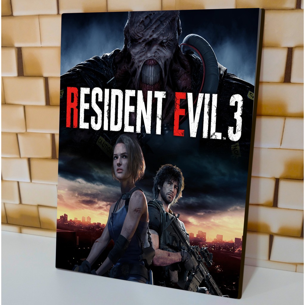 Placas Decorativas Tema Residente Evil Game 28x20cm Pôster Alta ...