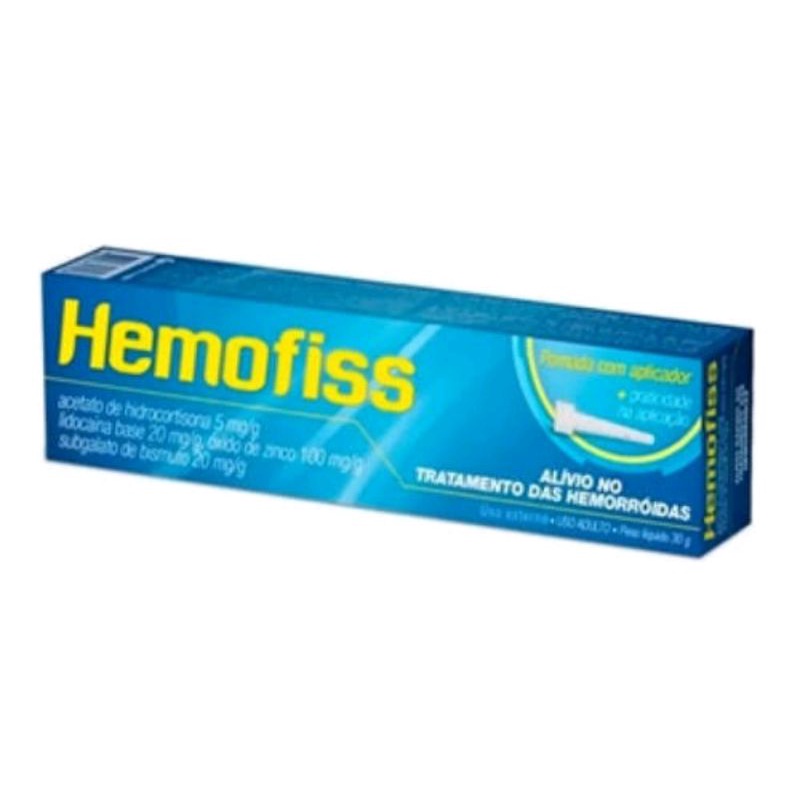 Hemofiss Pomada Hemorróida Fissuras e Eczema 30g | Shopee Brasil