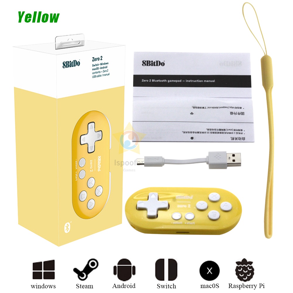 8 8Bitdo Zero 2 Mini Bluetooth Sem Fio Interruptor Gamepad Controlador Joystick Para Nintendo ...