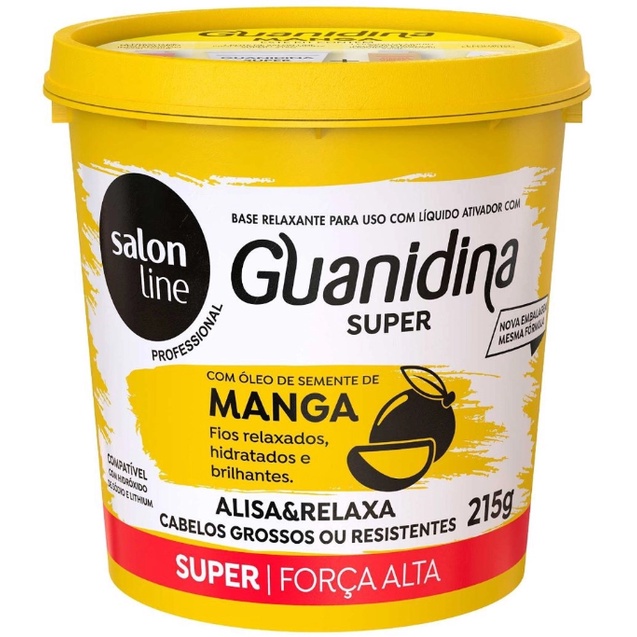 KIT Salon Line Guanidina Manga Super 215G | Shopee Brasil
