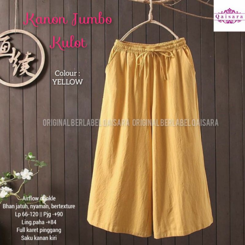 KANON JUMBO Culottes-MUSLIM Com Material Plissado AIRFLOW | Shopee Brasil