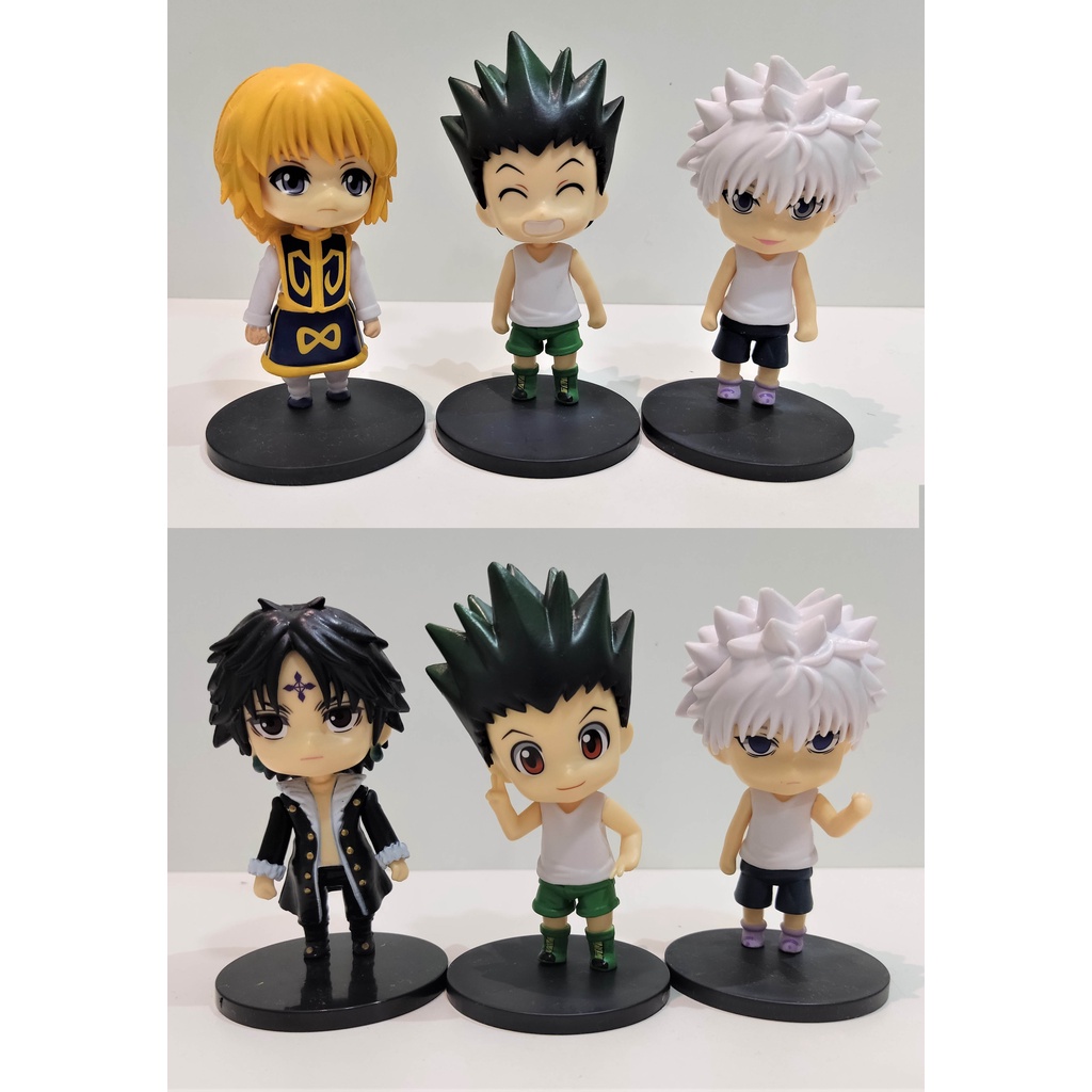 Action figure Hunter x Hunter 10 cm Gon Freecs Killua Zoldyck Kurapika Kuroro Lucilfer | Shopee ...