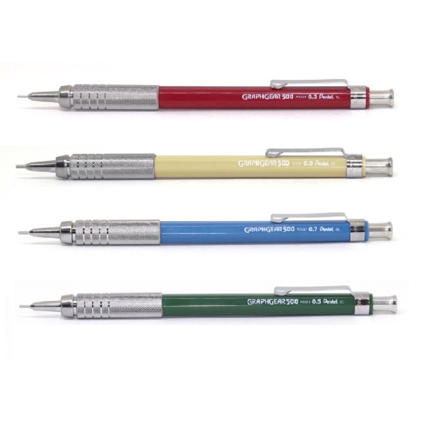 Kit Lapiseira Pentel Graphgear 500 Ed Especial 03 05 07 E 09 | Shopee ...