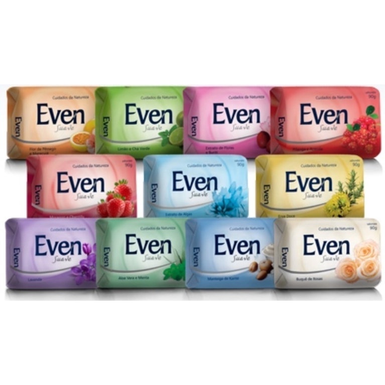 Sabonete Even Frangancias 85g 12 Unidade | Shopee Brasil