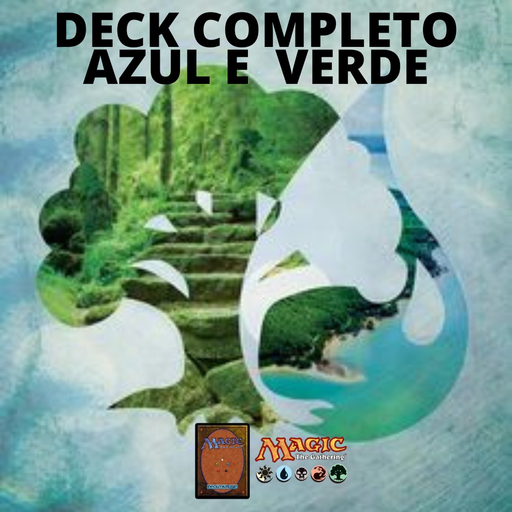 Deck Completo Magic - Azul e Verde - Faz a Boa!