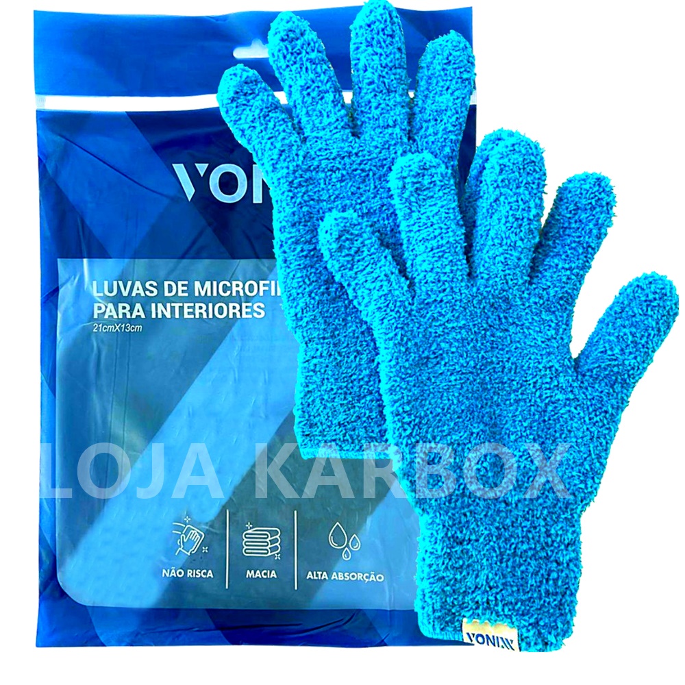 Luva Para Limpeza De Interior Do Carro Vonixx - Evita Marca De Dedo ...