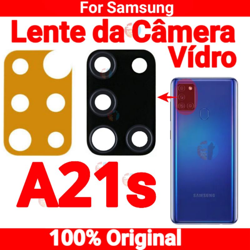 Lente Vidro Camera Traseira A21s Sm-a217m Vidrinho Original | Shopee Brasil