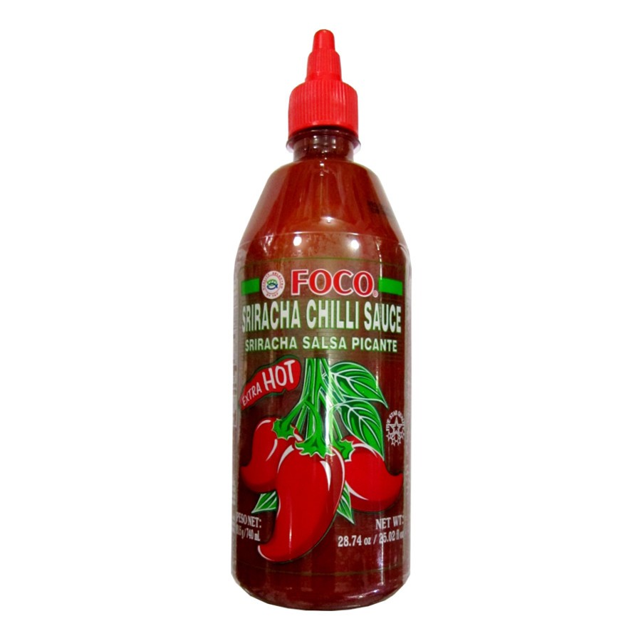 Molho Pimenta Sriracha Hot Chili Sauce Foco Thay Foods Tailandes 740ml ...