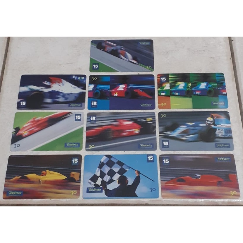 Cartão Telefônico Formula 1 - Série Completa 10 Cartões - Telefonica ...