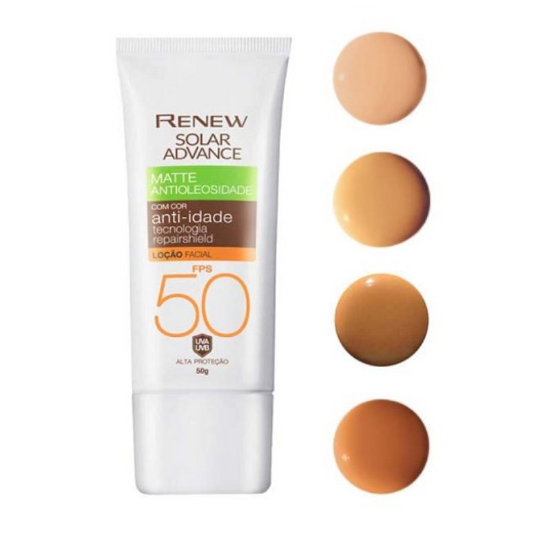 Protetor Solar Para O Rosto Pele Oleosa Renew Solar Advance / Ácido ...