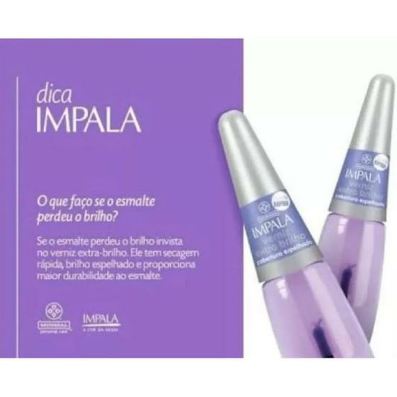 Esmalte Impala extra brilho kit c3 unidades | Shopee Brasil