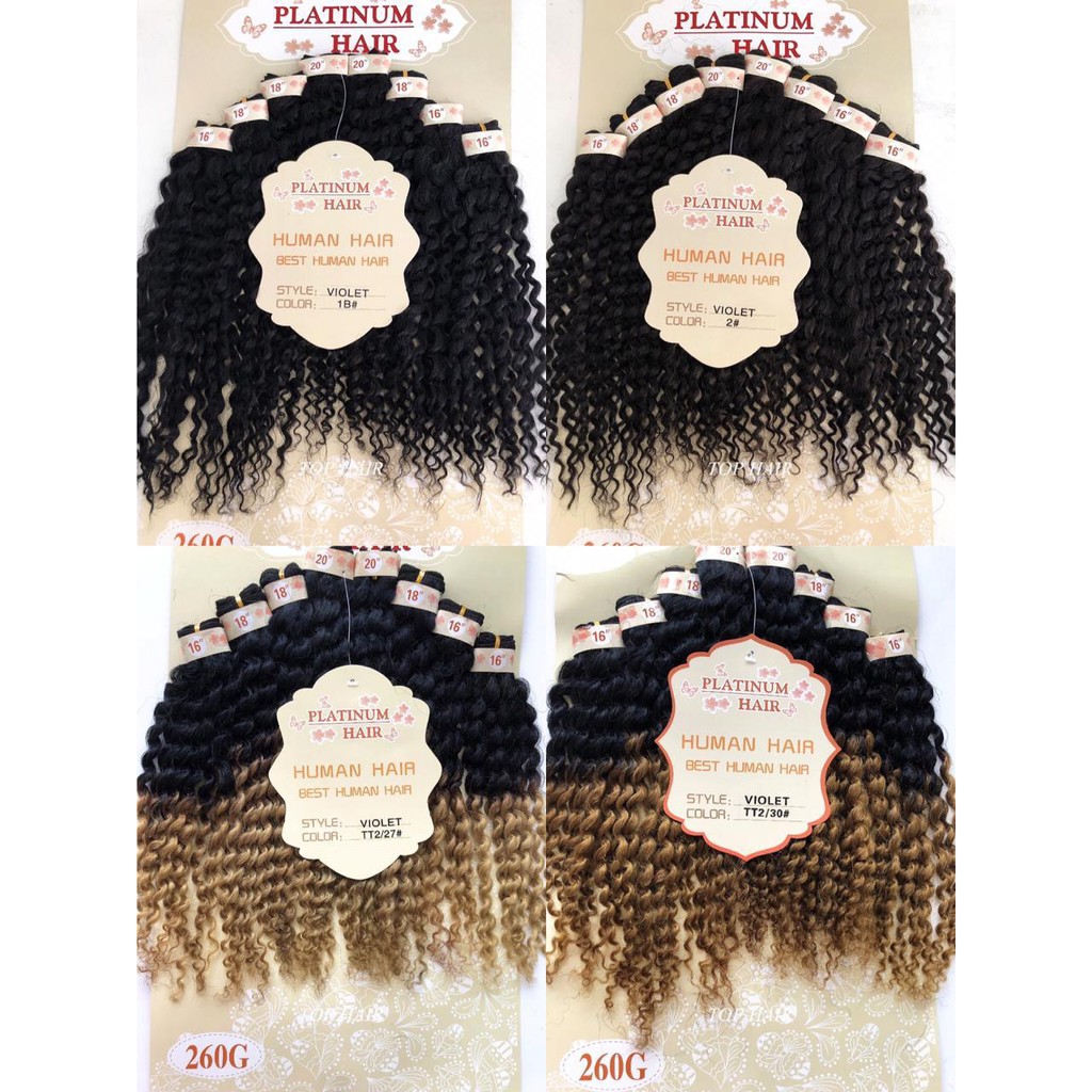 Cabelo Super Star - Platinum Human Hair - Cacheado Violet | Shopee Brasil