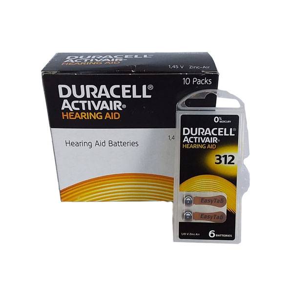 PILHA AUDITIVA 312 DURACELL - 10 CARTELAS (60 BATERIAS) | Shopee Brasil
