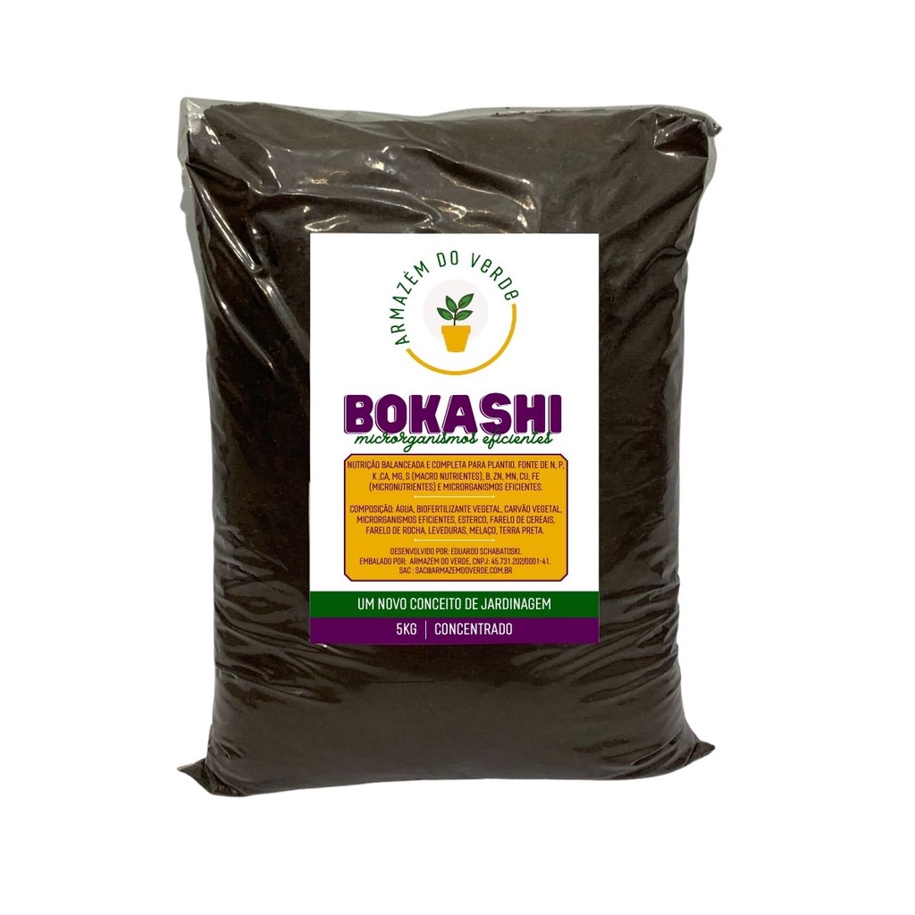 5KG Adubo Bokashi Orgânico Farelado - Escorrega o Preço