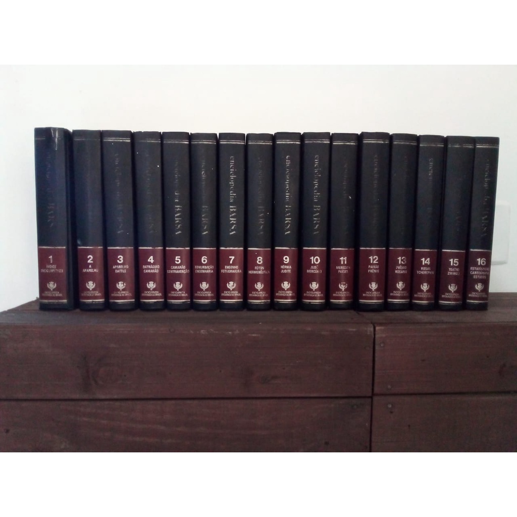 Enciclopédia Barsa Completa-16 volumes -1980-Raridade | Shopee Brasil