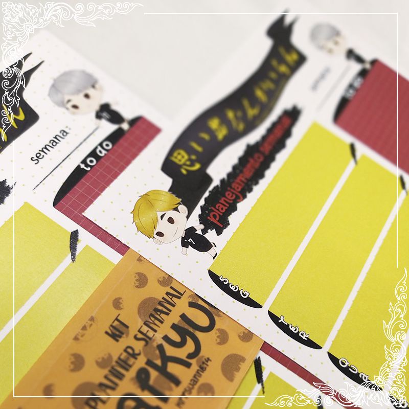 Planner Semanal Haikyuu!! Times - Karasuno, Nekoma, Aoba Johsai/Seijoh ...