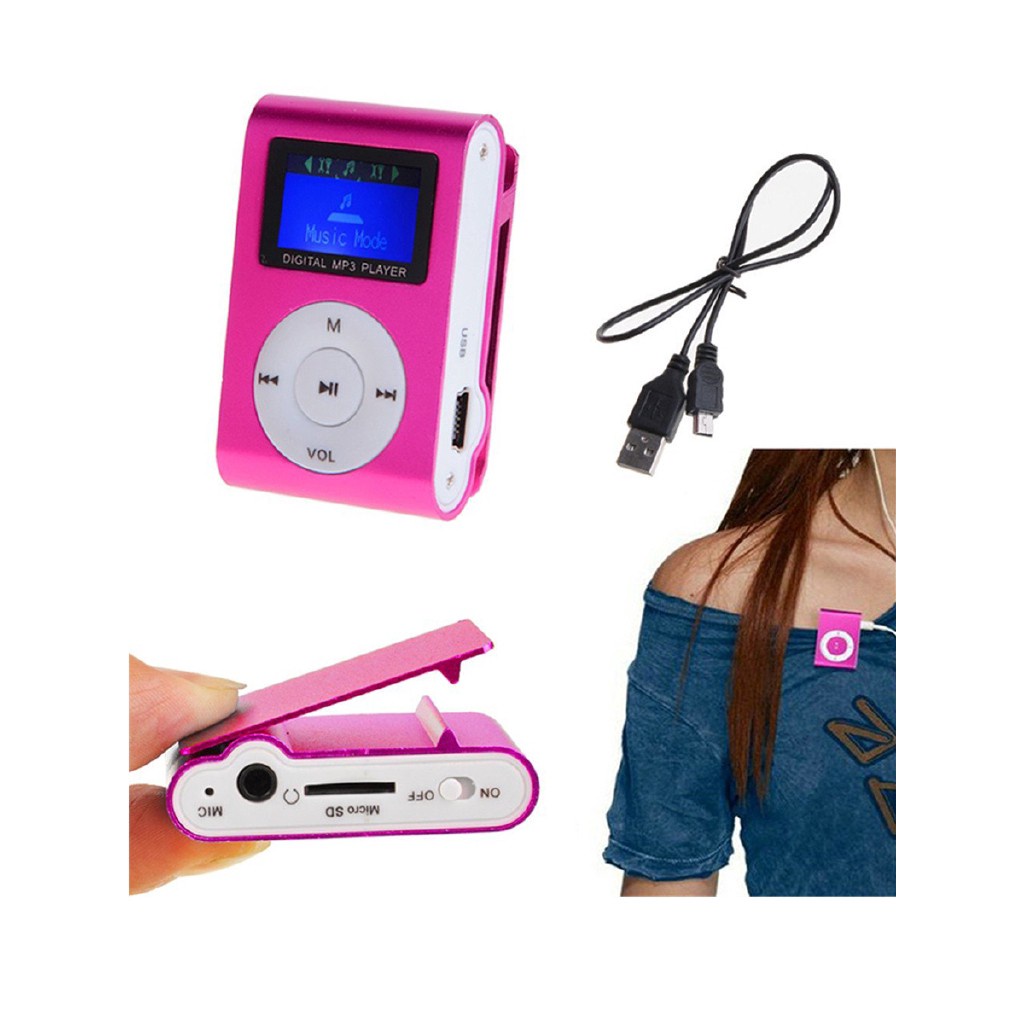Mini Mp3 Player com Fone De Ouvido top promoção varias cores | Shopee ...