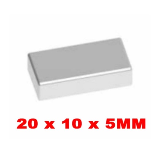 Imã De Neodímio Bloco 20mm X 10mm X 5mm * 2 Peças * 20x10x5 - GP ...