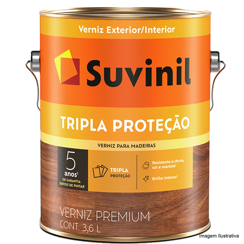 Verniz Para Madeira Suvinil Tripla Proteção Mogno 3,6lts 5 Anos ...
