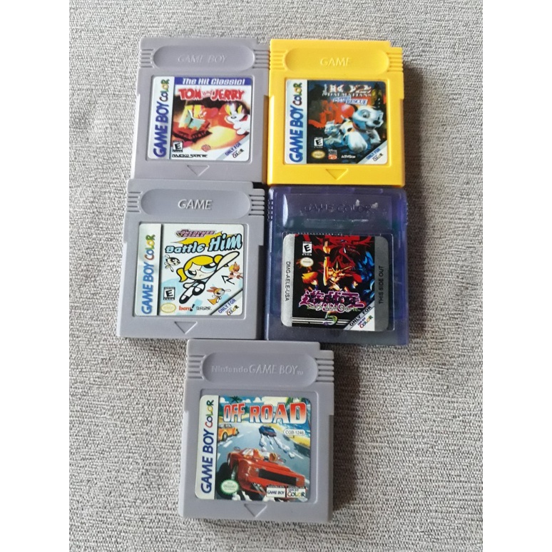 Lote com 5 Cartuchos Gameboy Color | Shopee Brasil