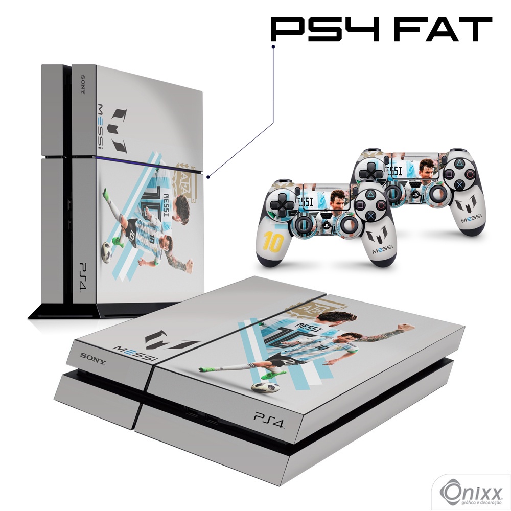 Skin PS4 FAT Adesiva Messi - Argentina | Shopee Brasil