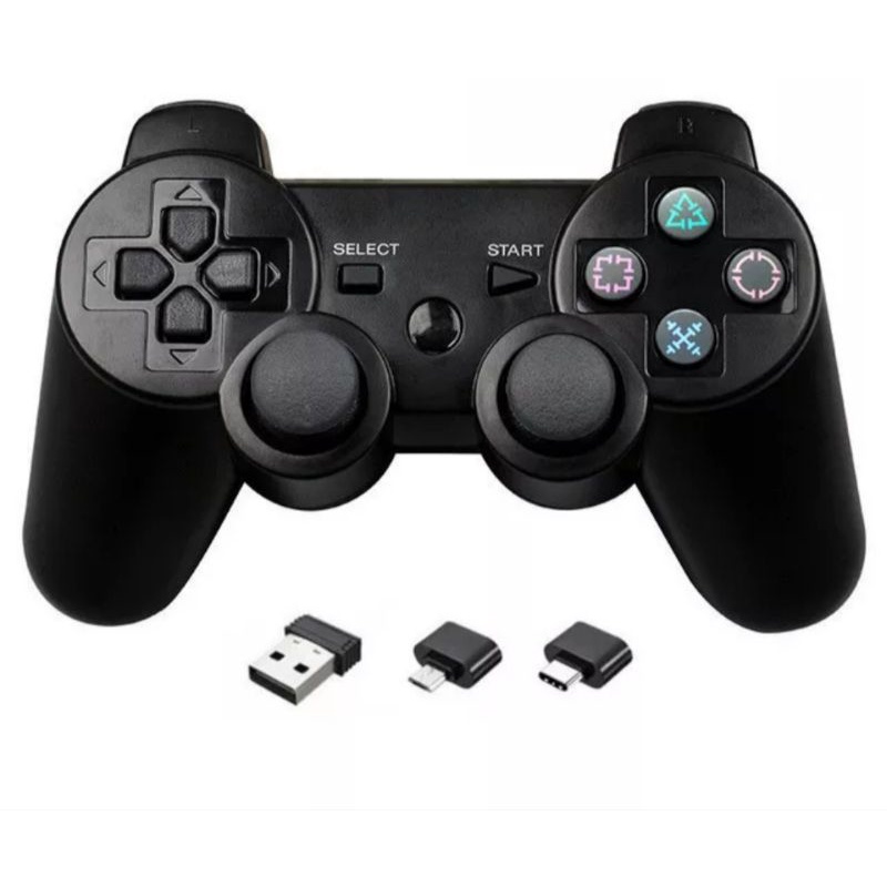 Controle de Videogame, de 2.4G, Sem Fio, com Micro USB, Adaptador OTG ...