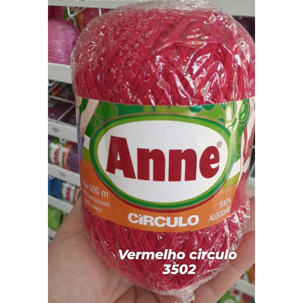 LINHA ANNE CIRCULO DIVERSAS CORES/ 500 METROS | Shopee Brasil