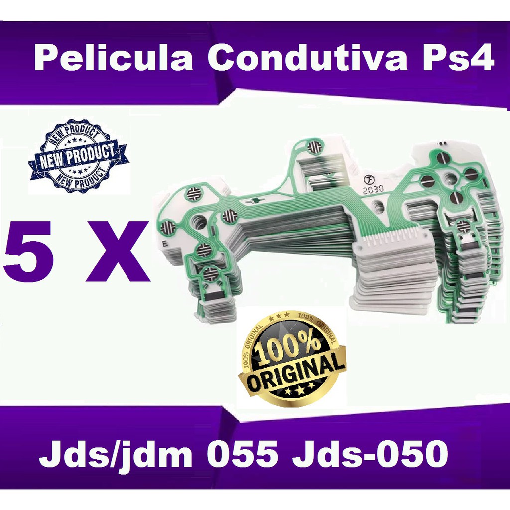 5 X Peliculas Condutiva Ps4 Jds/jdm 055 Jds-050 Original | Shopee Brasil