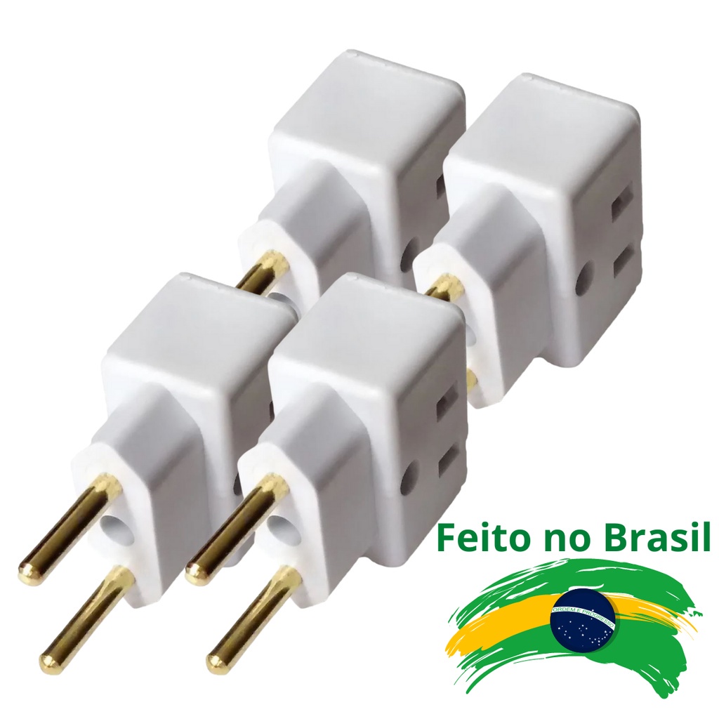 Adaptador de Tomada Universal Multiuso Plug Elétrico 10a/20a Benjamim/T ...