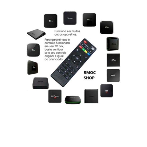 Controle Remoto Smart Tv Box Pro 4k Smart Box Tv Le 7490 | Shopee Brasil