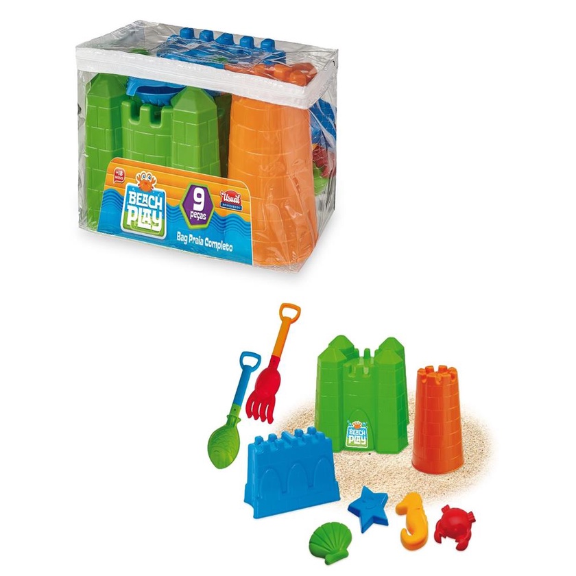 Kit Praia Infantil Completo Beach Play Usual Brincar | Shopee Brasil