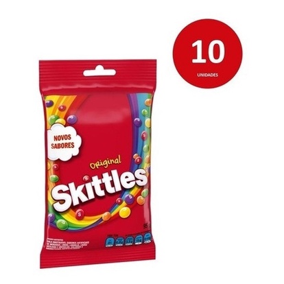 Kit C/10 Skittles Original 38g | Shopee Brasil