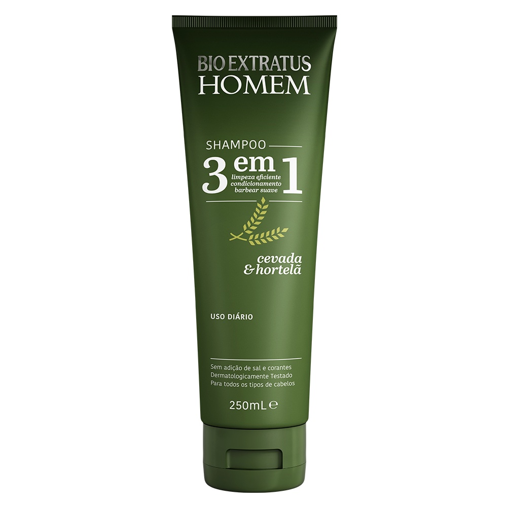 Shampoo 3 em 1 Bio Extratus Homem 250ml | Shopee Brasil