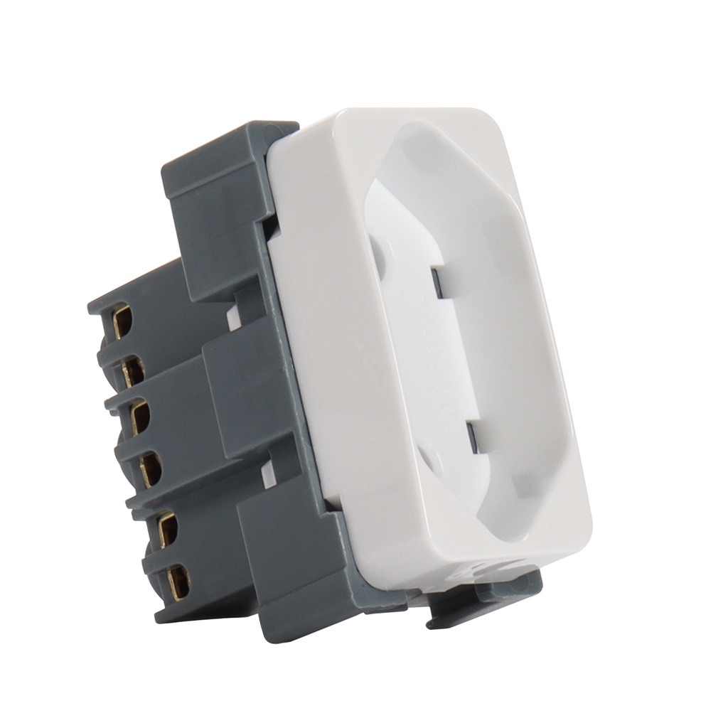 Módulo Tomada 2p+t 20a Branca B3 Margirius | Shopee Brasil