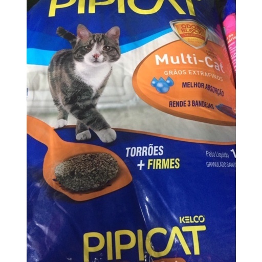 Areia Sanitária Kelco Pipicat Multi-Cat - 12kg | Shopee Brasil